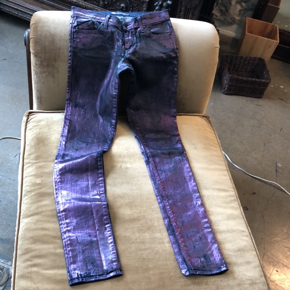 Rock & Republic | Jeans | Metallic Distressed Layer Method Runway ...